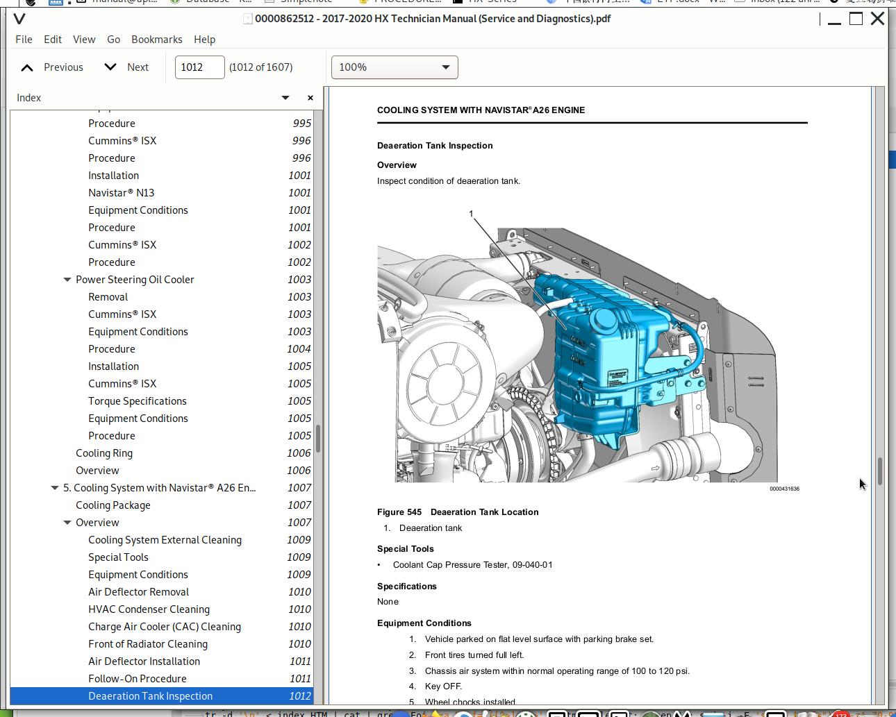 International/NaviStar HX-series Trucks Repair Service Manual 2017-2020 ...