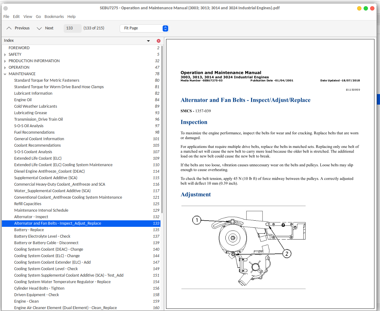 Caterpillar 3003, 3013, 3014 and 3024 Industrial Engines Operation and ...